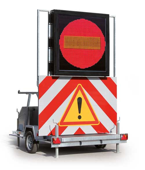 Pictogram Bichrome trailer, single axle - Ergosol
